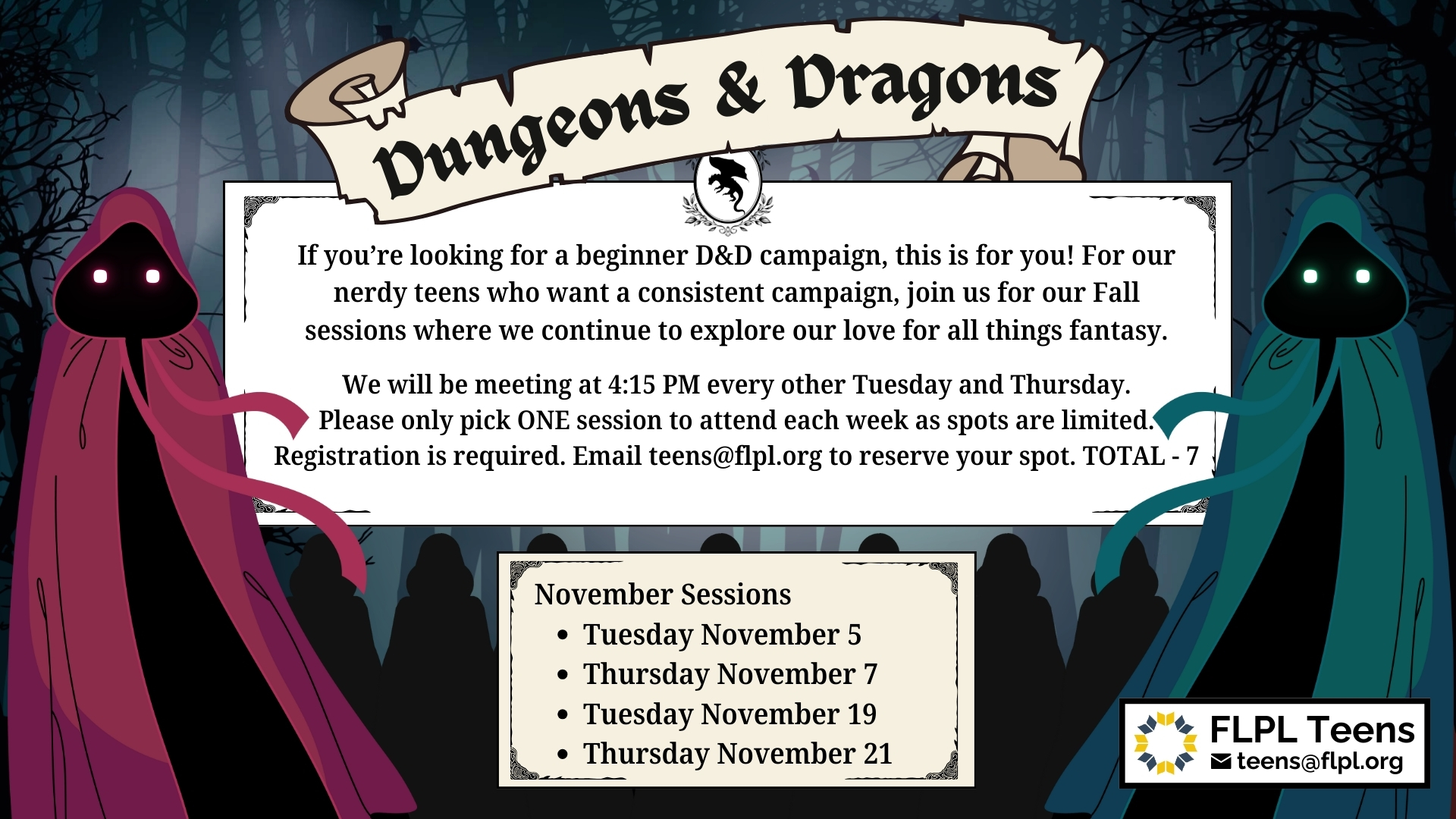 Florence-Lauderdale Public Library Teen Programs