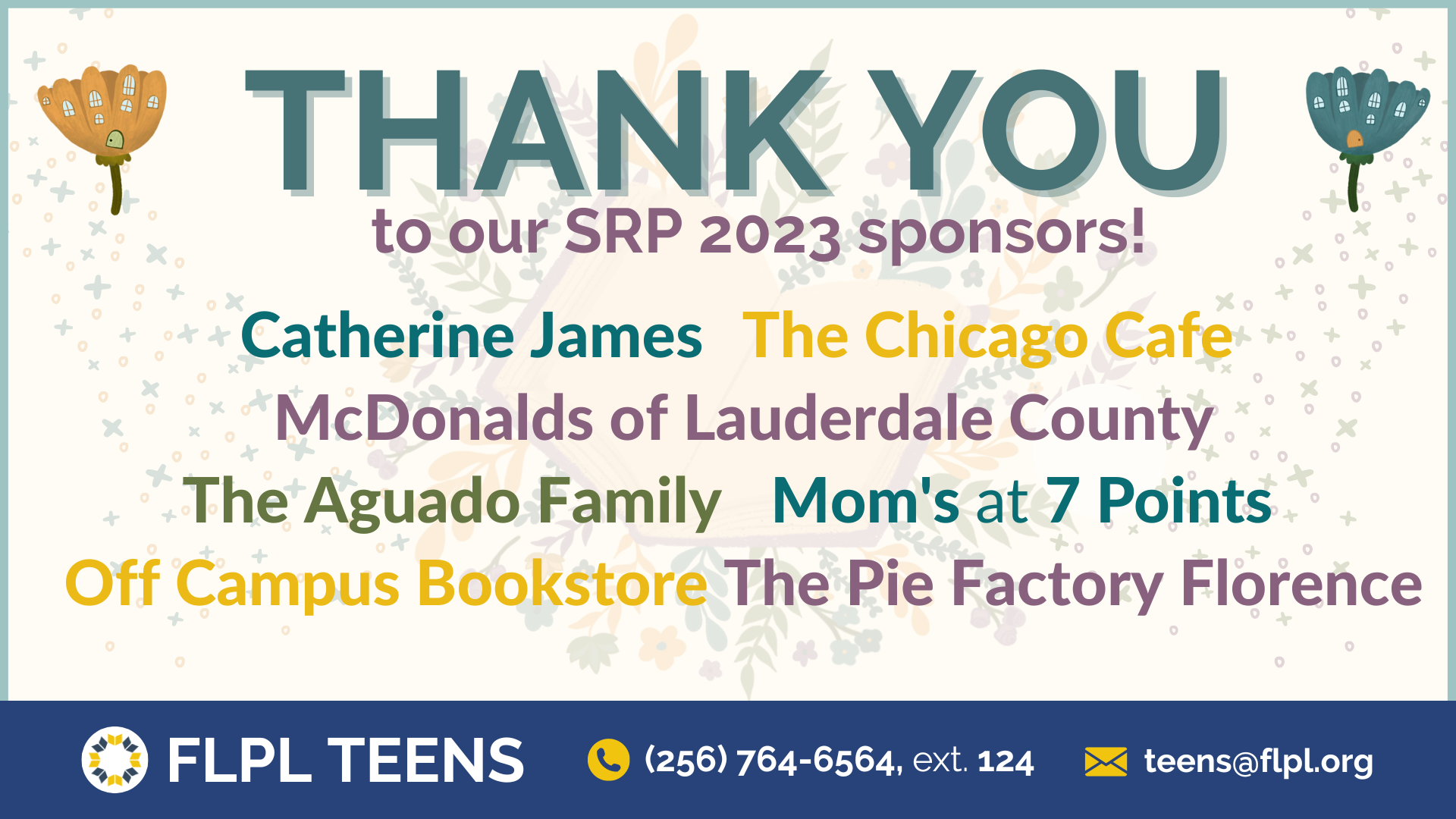 Florence-Lauderdale Public Library Teen Programs