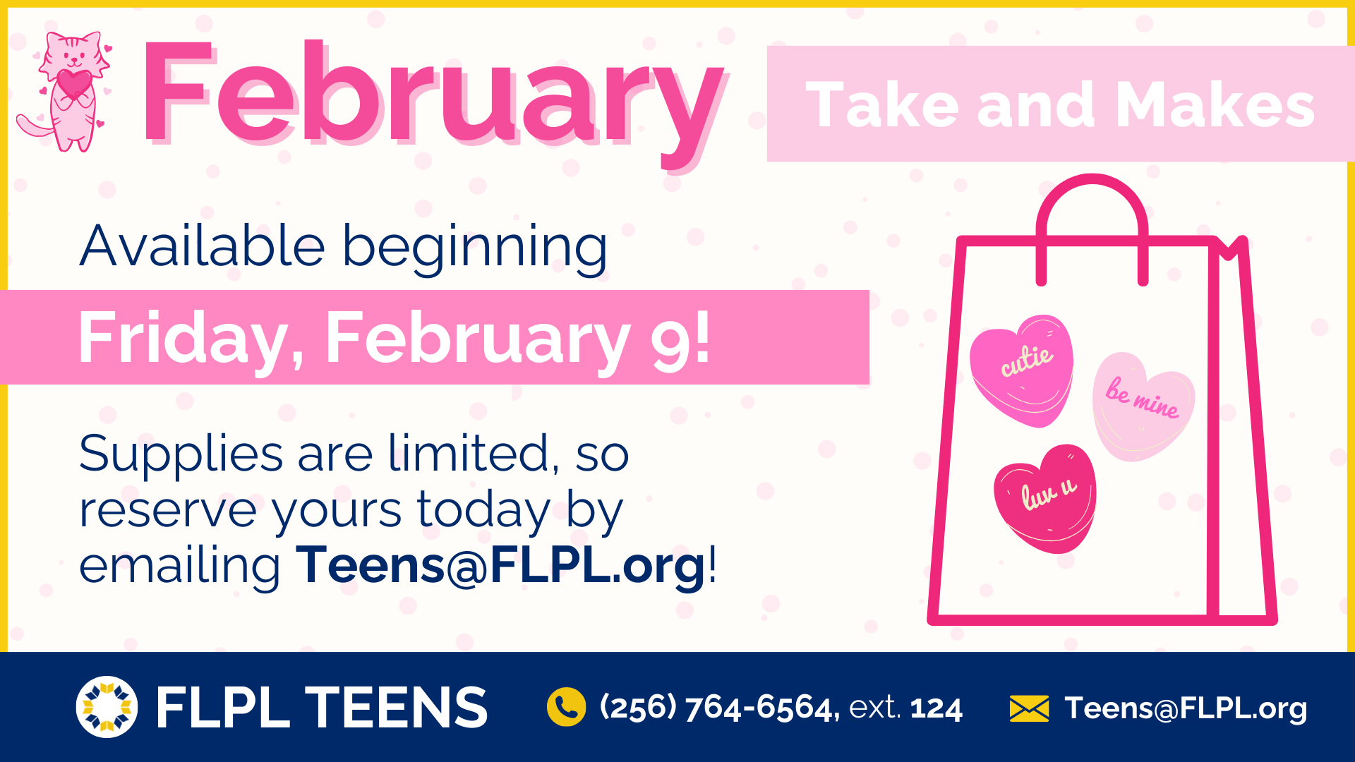 Florence-Lauderdale Public Library Teen Programs